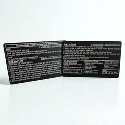 Metal SFST Instruction Card – Field Sobriety Test Reference Tool – NK ...